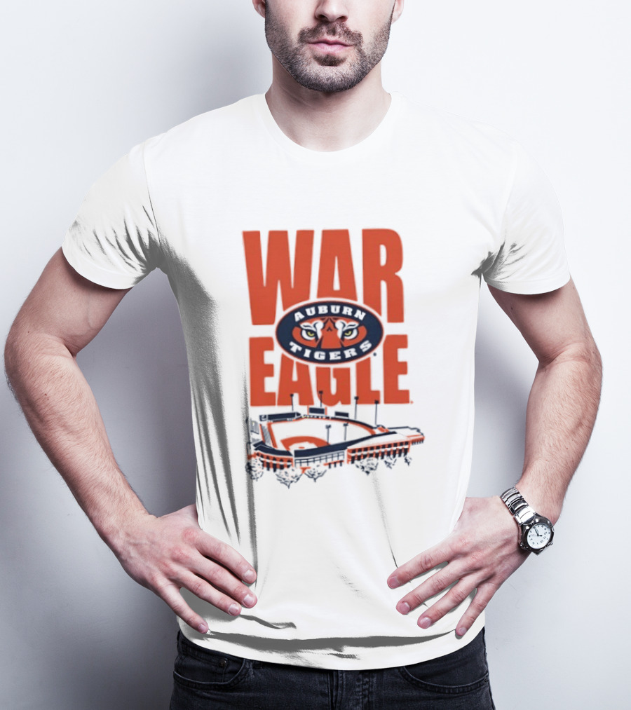Auburn Tigers War Eagle Baseball Stadium Tiger Eyes T-Shirt