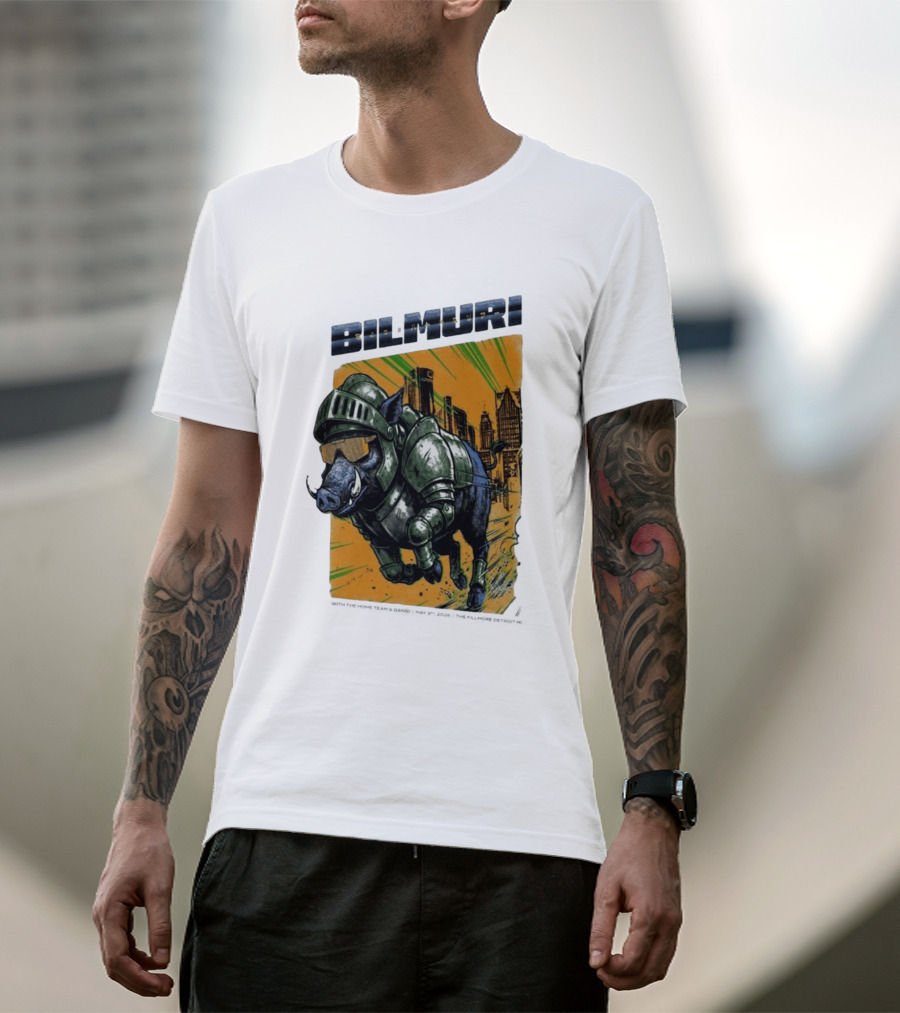 Bilmuri Armored Boar Detroit Skyline The Fillmore May 3 2026 T-Shirt