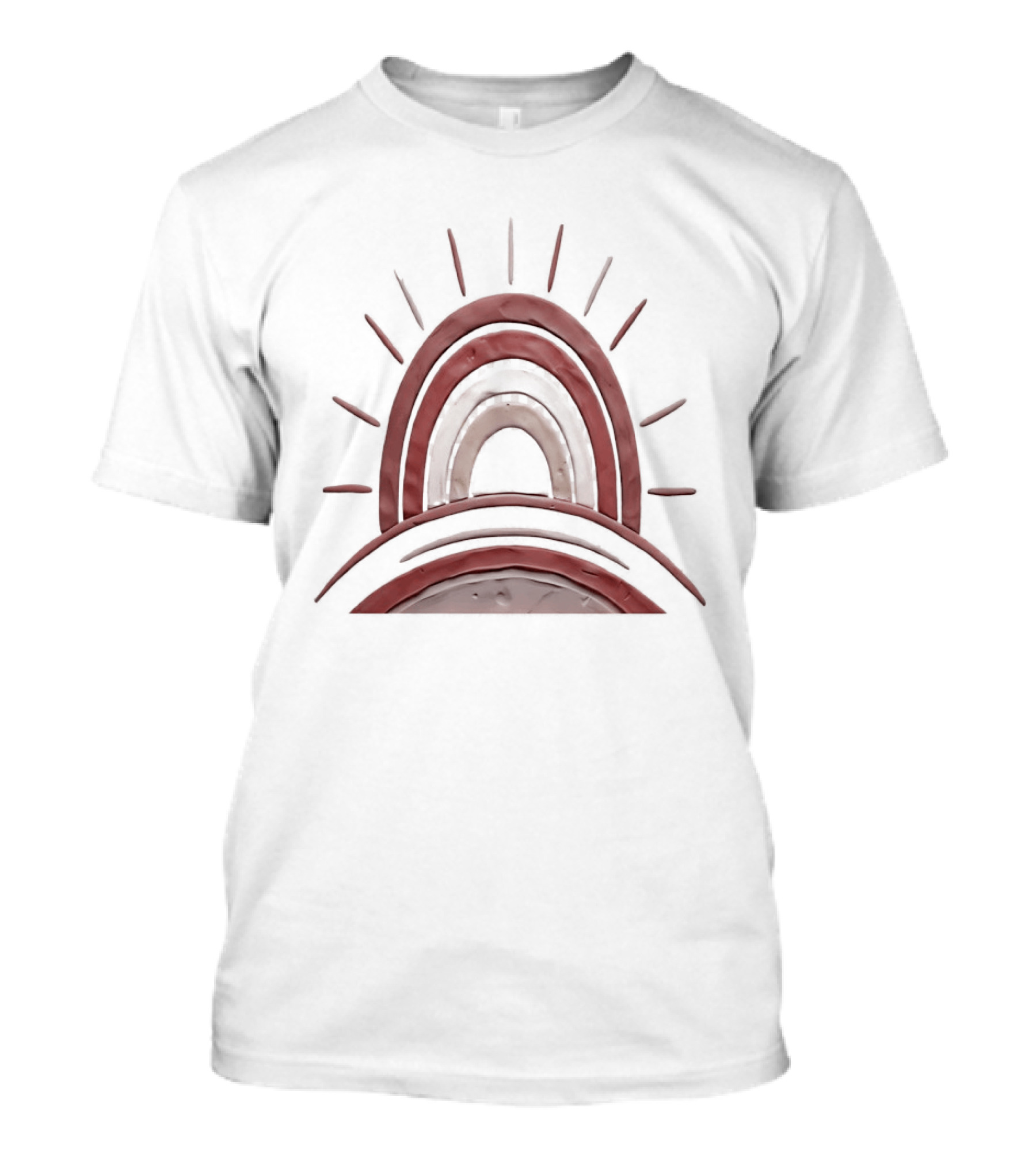 Boho Terracotta Sunset Arches T-Shirt