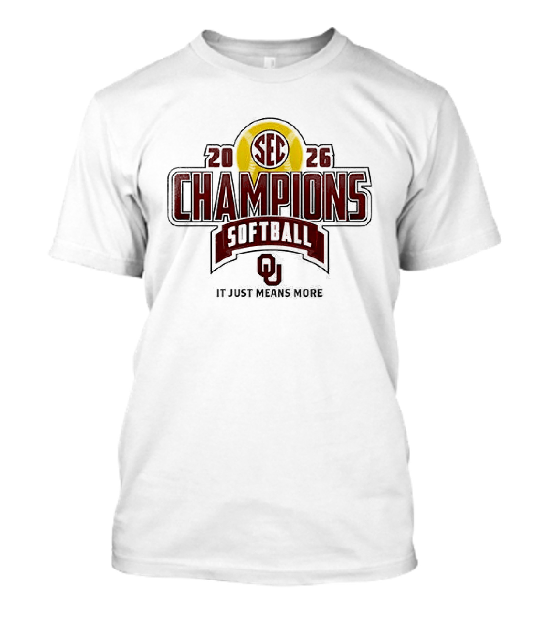 Oklahoma Softball 2026 SEC Champions Back To Back T-Shirt