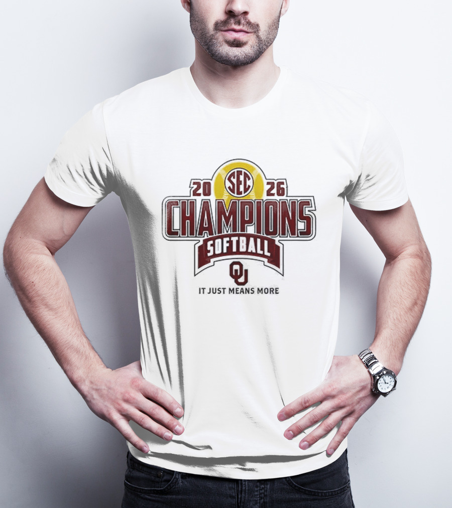 Oklahoma Softball 2026 SEC Champions Back To Back T-Shirt