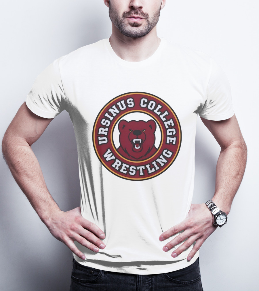 Ursinus College Bear Head Wrestling T-Shirt