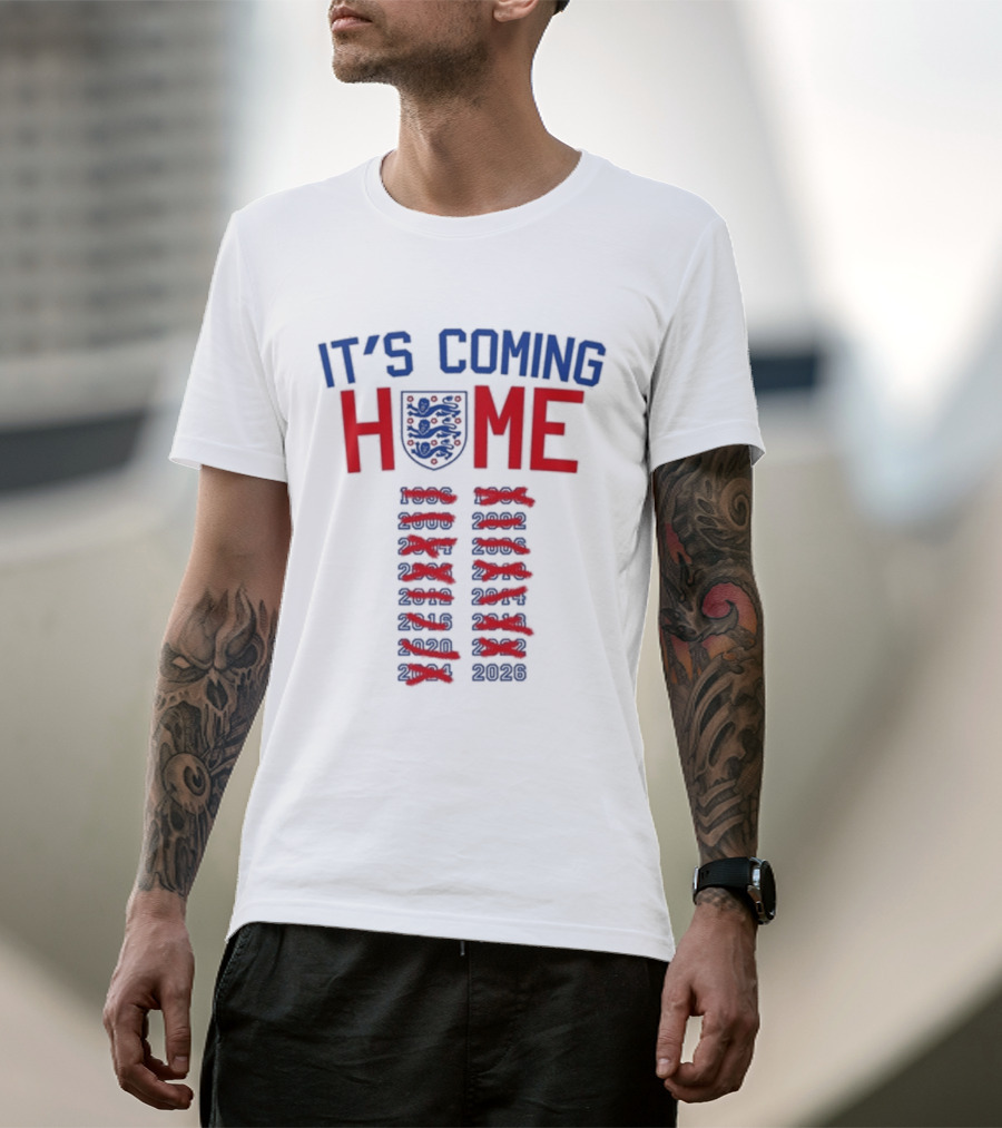 It's Coming Home England Football Anthem 2026 T-Shirt