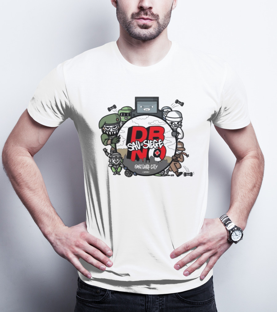 Rainbow Six Siege DBNO Salt Lake City 2026 Gaming Event Characters T-Shirt