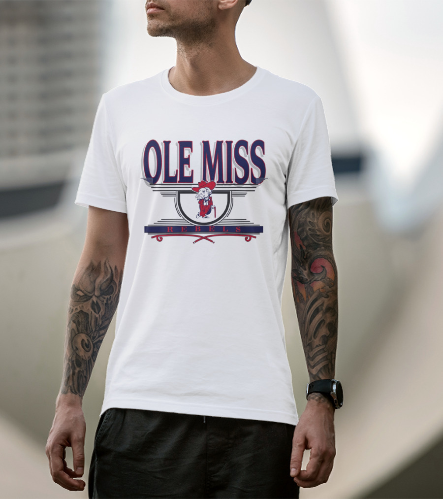 Ole Miss Rebels Vintage Mascot Fan T-Shirt