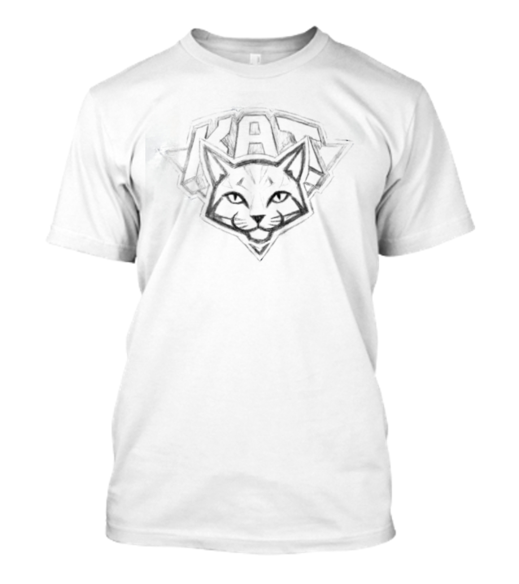 KAT Knicks Sketch Cat Head T-Shirt