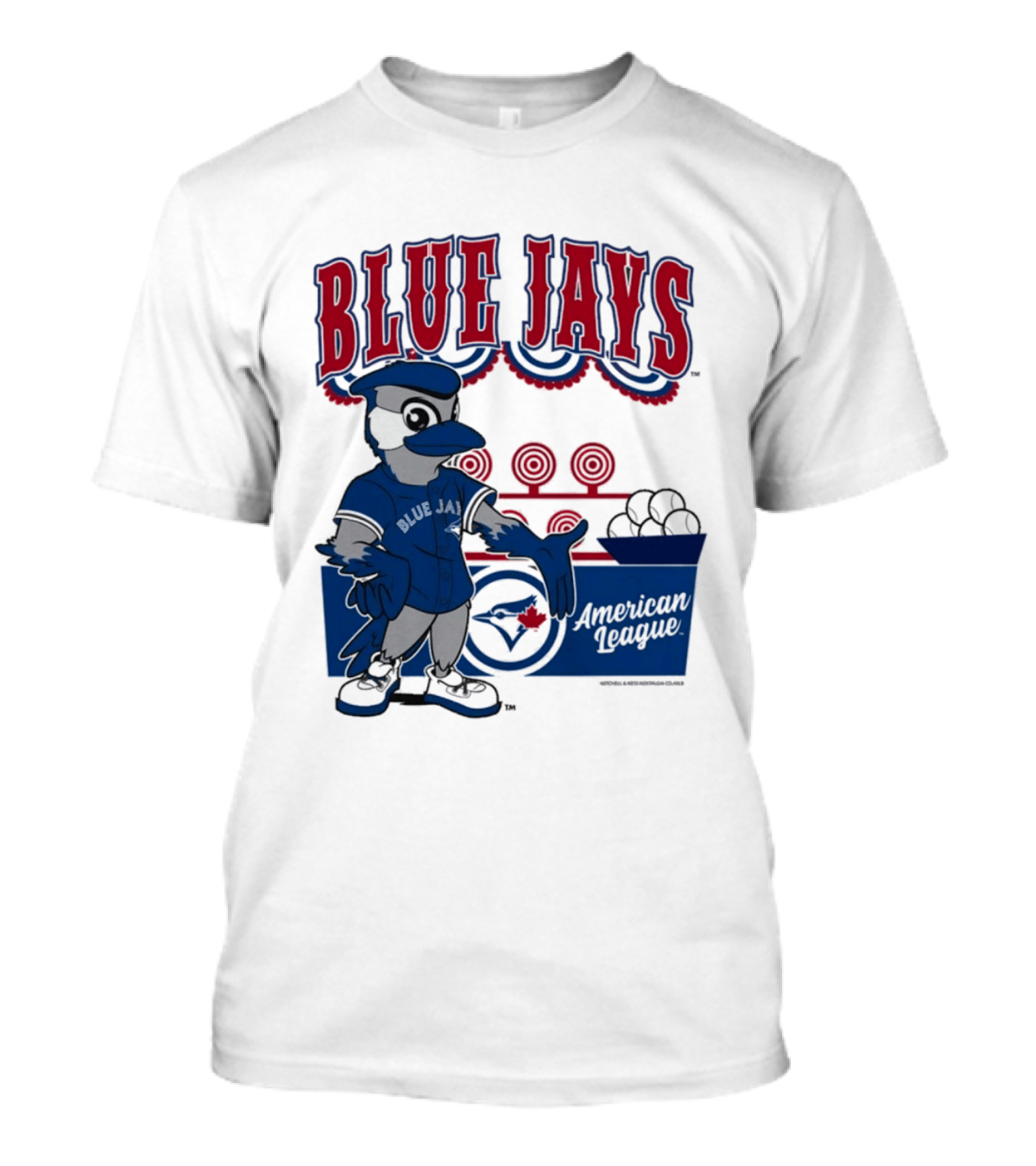 Toronto Blue Jays Mitchell Ness Step Back Up Cream American League T-Shirt