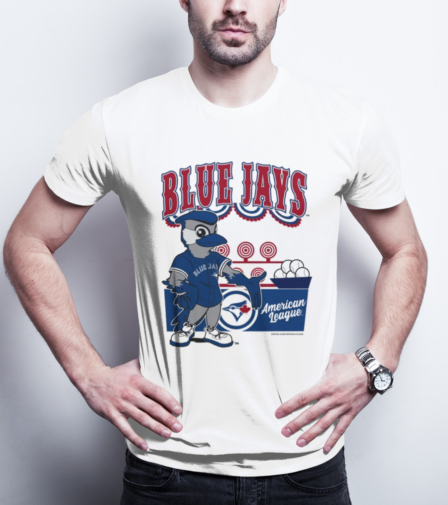 Toronto Blue Jays Mitchell Ness Step Back Up Cream American League T-Shirt