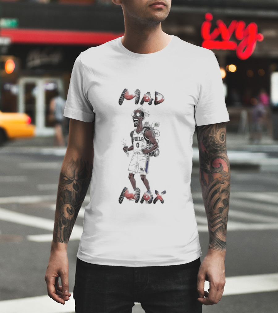 Tyrese Maxey Mad Max 76ers Basketball Player Sports T-Shirt