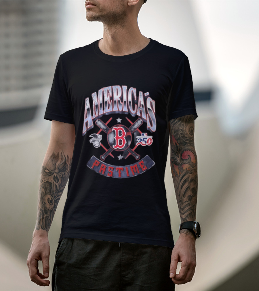 Boston Red Sox Celebrating America's Pastime 250th Anniversary T-Shirt