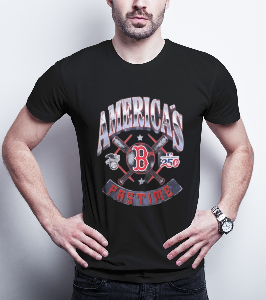Boston Red Sox Celebrating America's Pastime 250th Anniversary T-Shirt