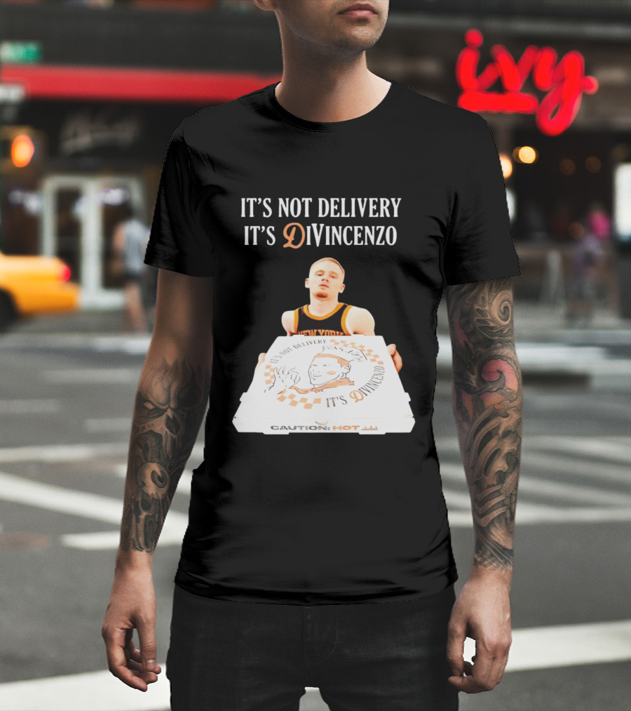 It's Not Delivery It's DiVincenzo Basketball Pizza Box T-Shirt