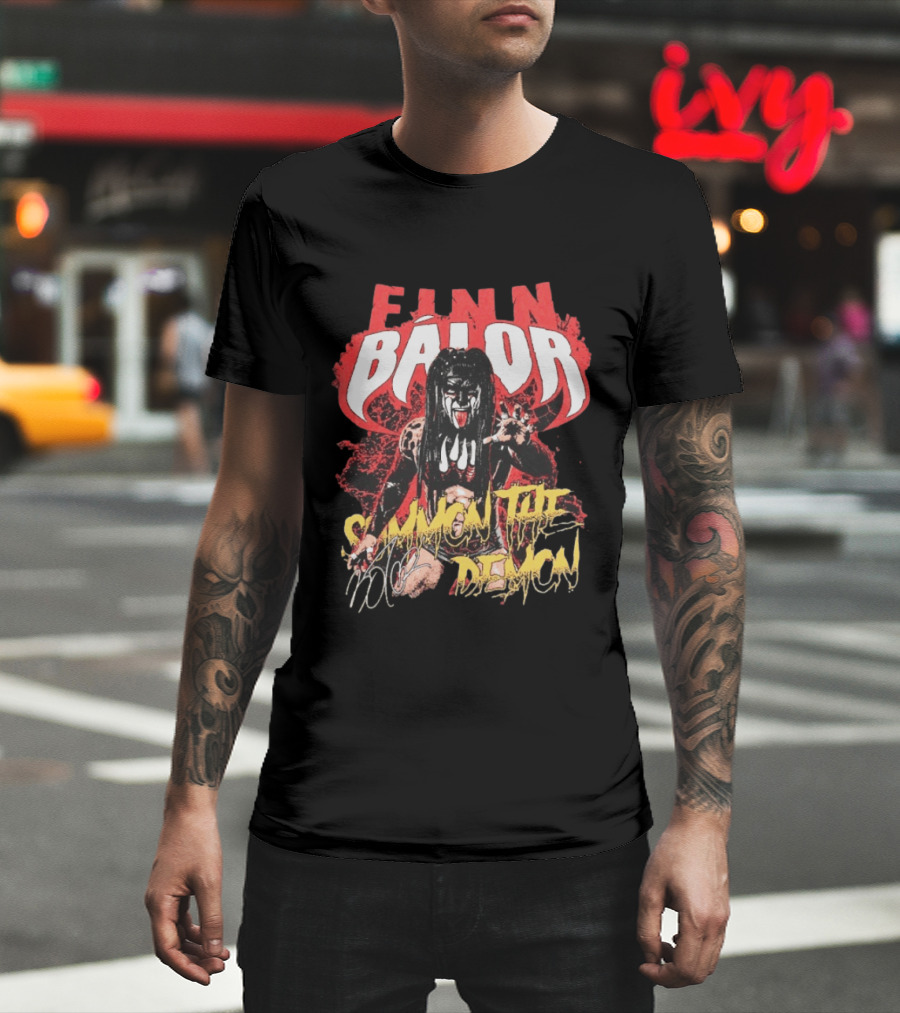 Finn Bálor Summon The Demon WWE Fan Merchandise T-Shirt