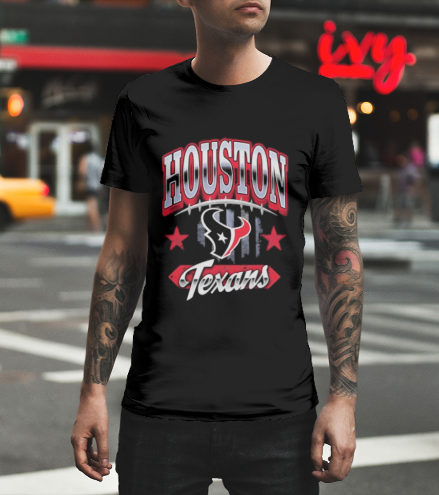 Houston Texans 2026 Americana Stars And Stripes T-Shirt