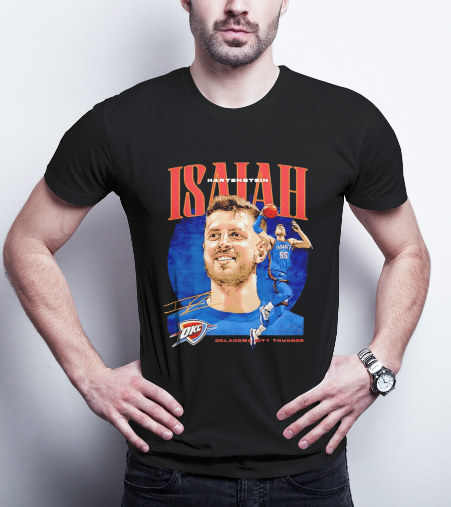 Isaiah Hartenstein 55 Oklahoma City Thunder NBA OKC Signature T-Shirt