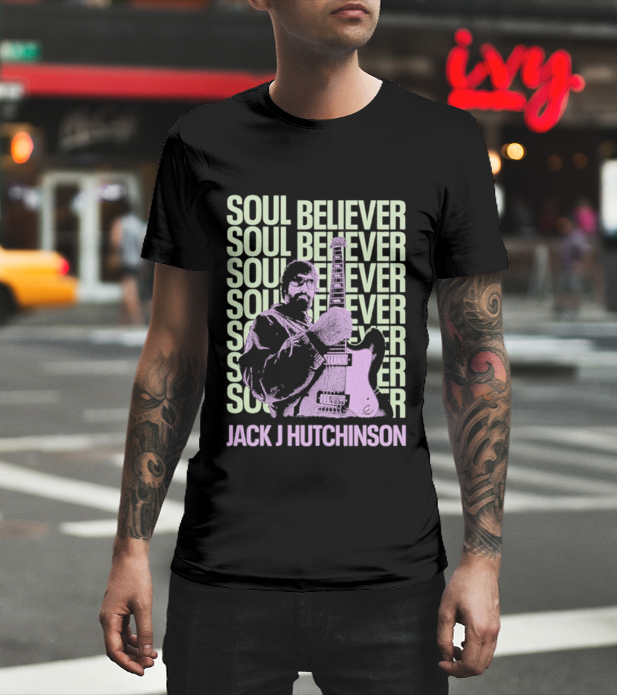 Jack J Hutchinson Soul Believer Guitar Artistry T-Shirt
