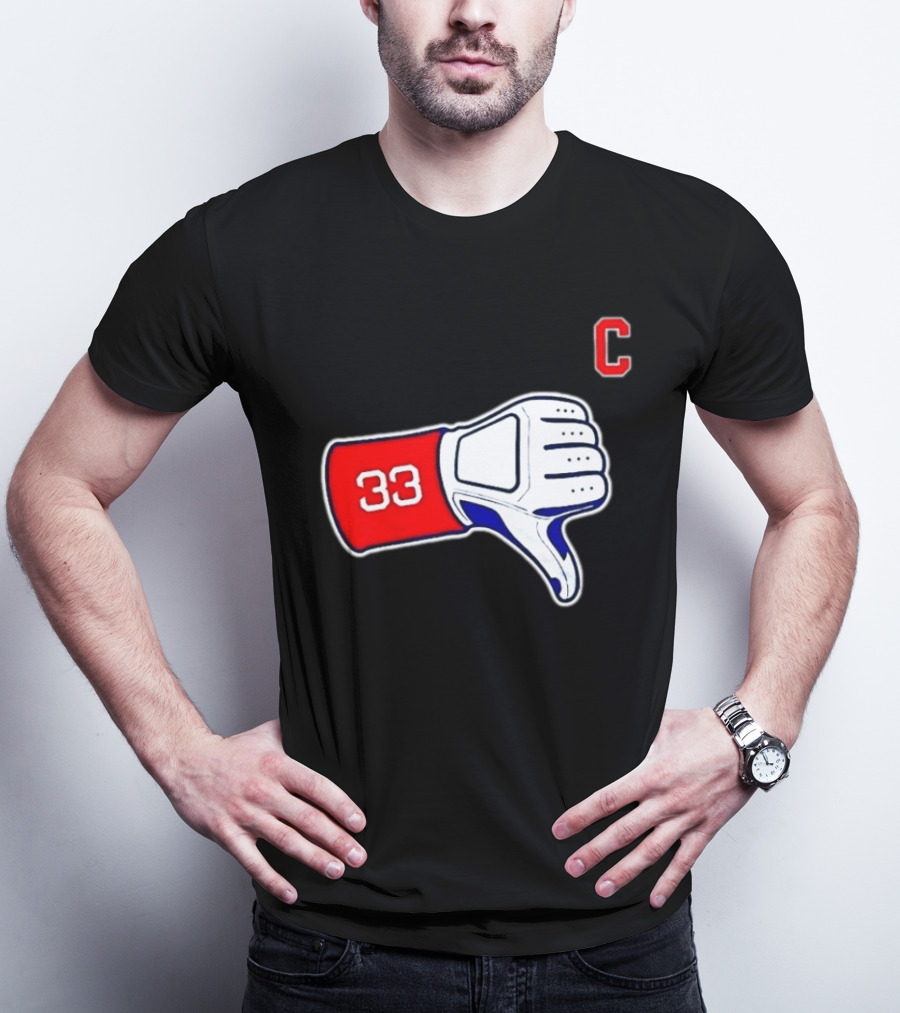 Jason Varitek Iconic 33 Thumbs Down Gesture Red Sox Symbol C T-Shirt