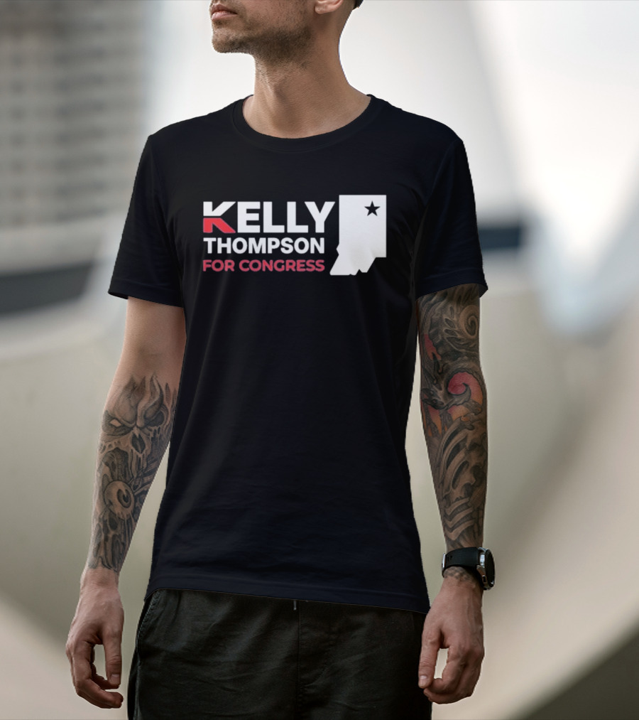 Kelly Thompson For Congress Indiana Star Icon Representation T-Shirt