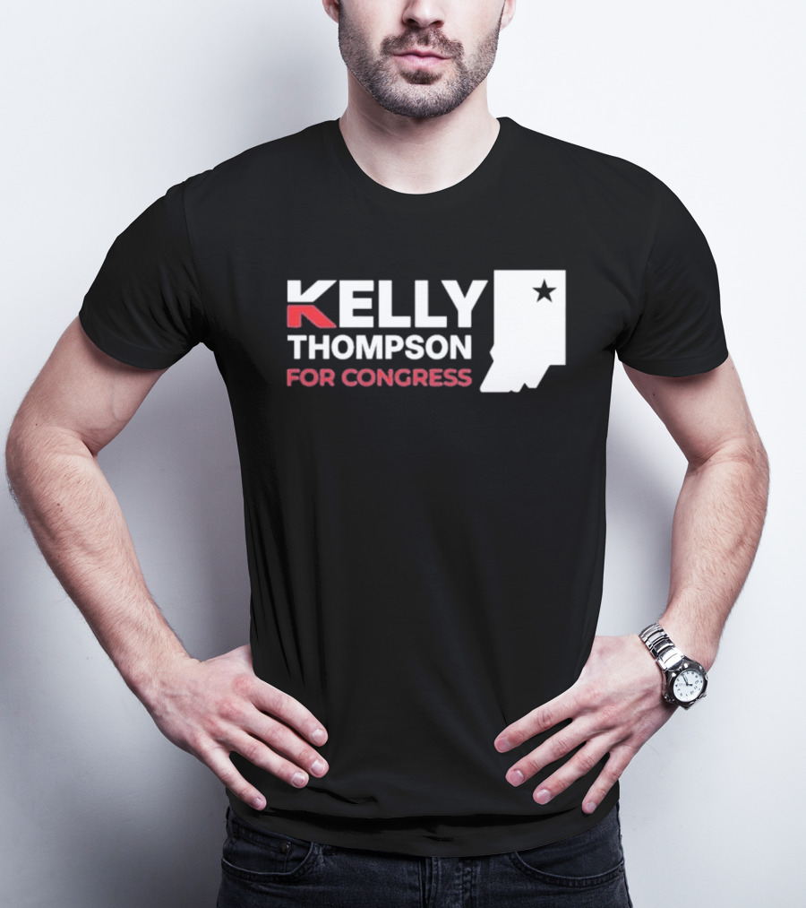 Kelly Thompson For Congress Indiana Star Icon Representation T-Shirt