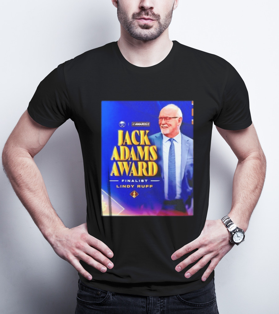 Lindy Ruff Jack Adams Award Finalist NHL Coach Recognition T-Shirt