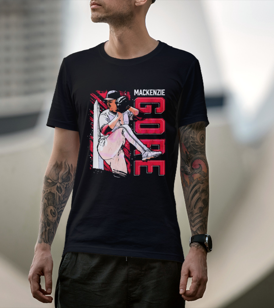 Mackenzie Gore Washington Pitching Action Baseball T-Shirt