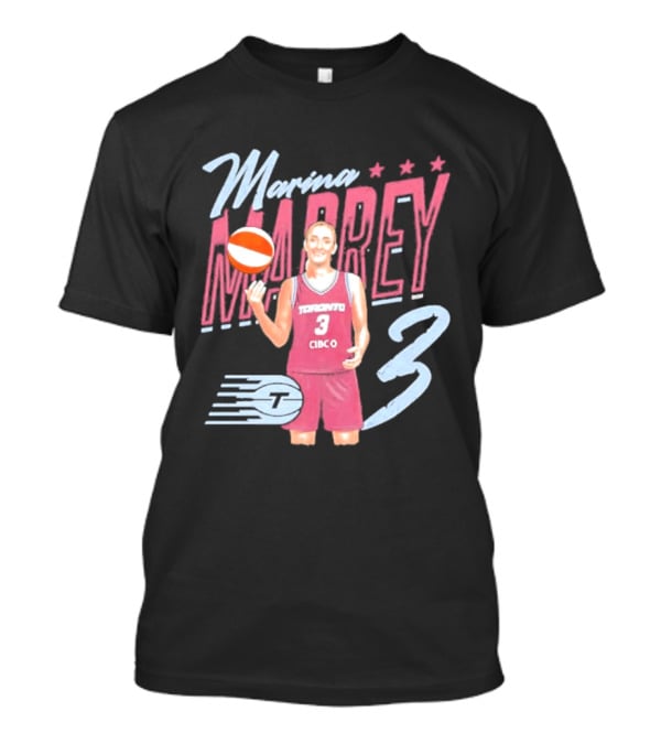 Marina Mabrey Toronto Basketball Pose CIBCO Tempo 3 Stars T-Shirt