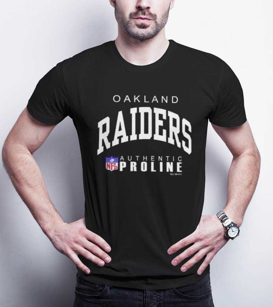 Oakland Raiders Authentic Pro Line NFL 1995 T-Shirt
