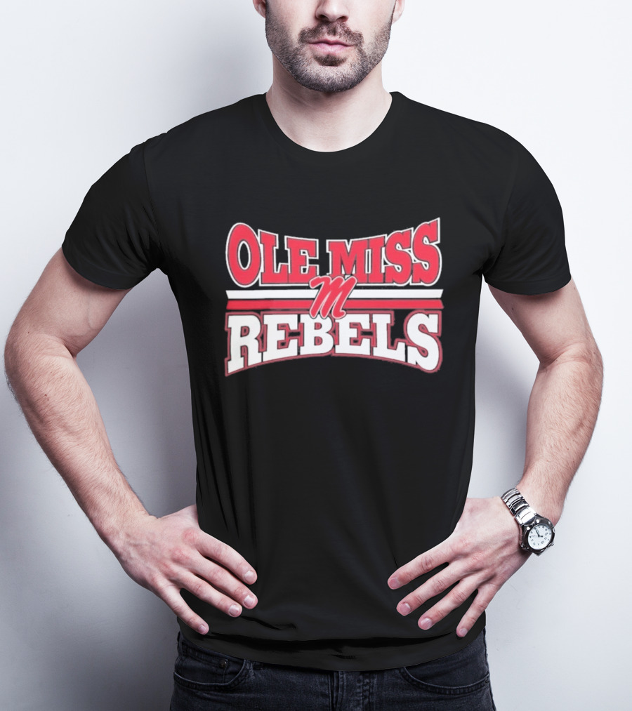 Ole Miss Rebels Team M Zoom Sports Fan T-Shirt