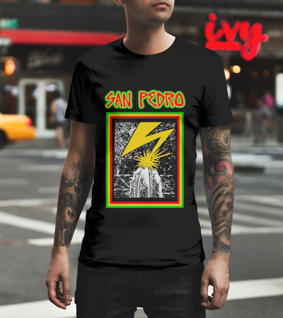 San Pedro Lightning Bolt Cactus Explosion T-Shirt