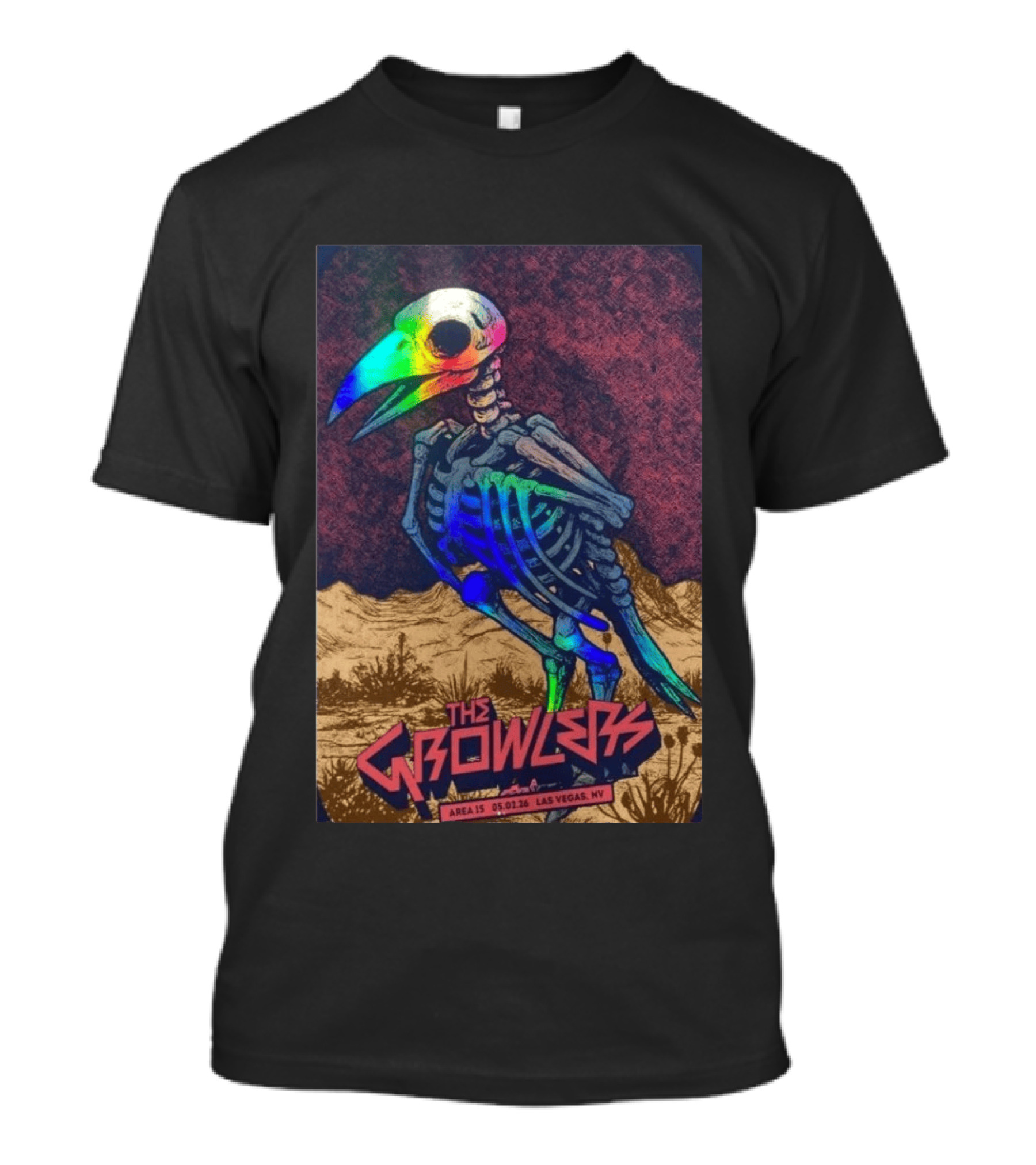 The Growlers Las Vegas Area 15 May 1 2026 Skeleton Bird T-Shirt