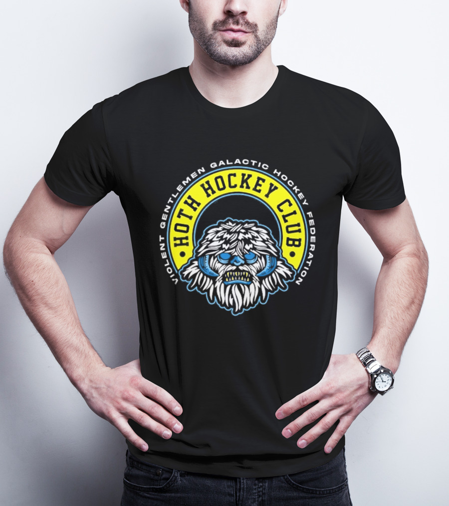 Violent Gentlemen Galactic Hockey Federation Hoth Hockey Club 2026 Wampa T-Shirt