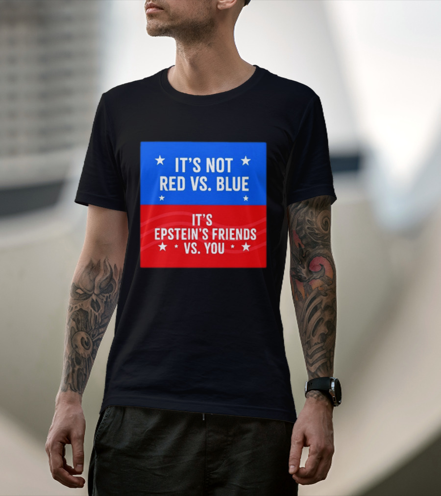It's Not Red Vs Blue It's Epstein's Friends Vs You T-Shirt