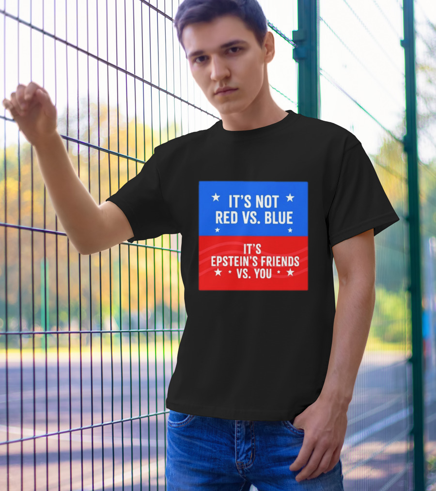 It's Not Red Vs Blue It's Epstein's Friends Vs You T-Shirt