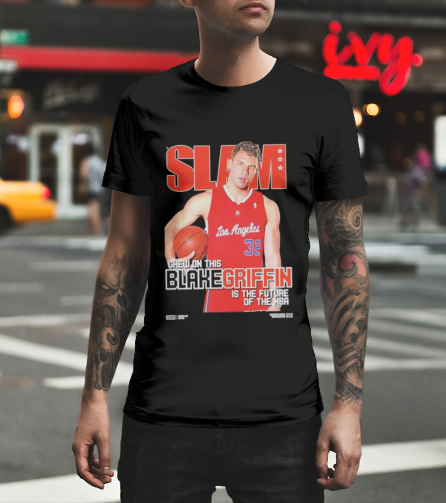 SLAM Los Angeles Clippers Blake Griffin Chew On This Is The Future Of The NBA T-Shirt