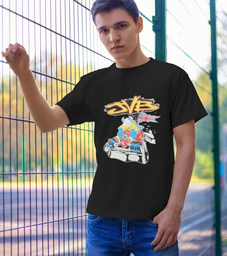 JVB Tour UK 2026 Viking Racer With Union Jack Flag T-Shirt