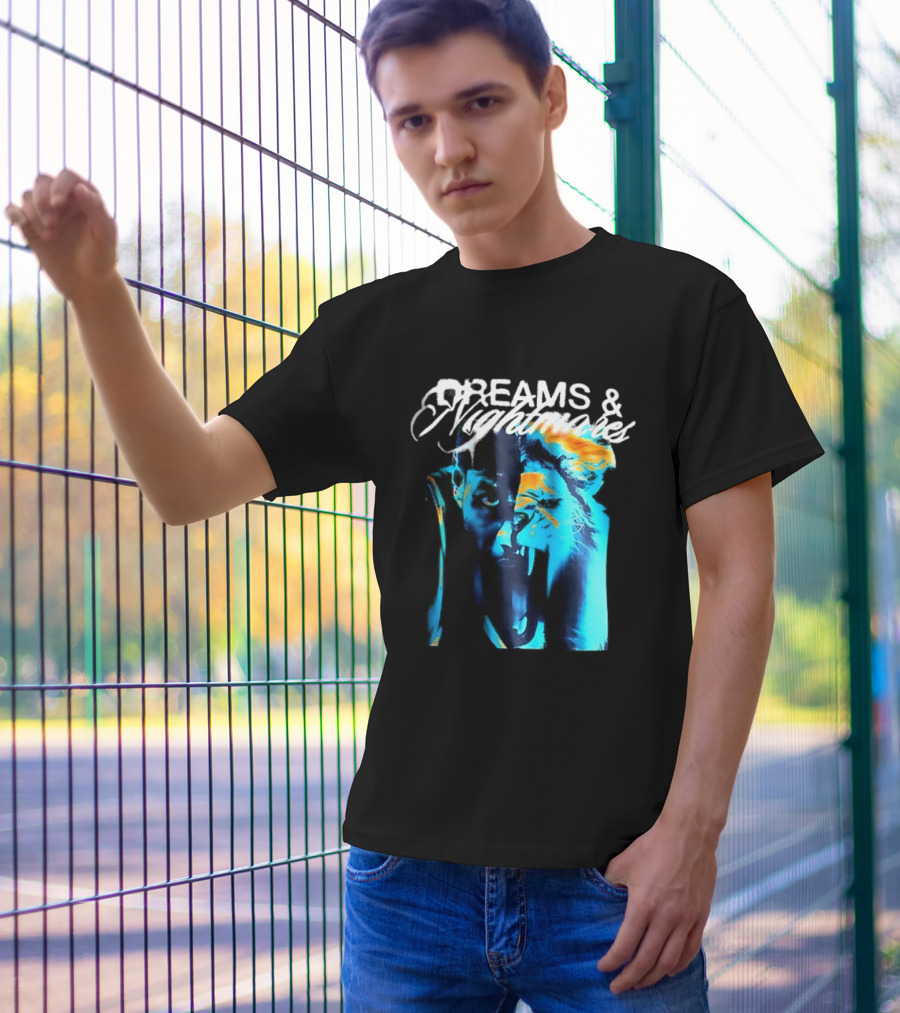 LeBron Dreams & Nightmares Nike Blue Orange Brushstroke T-Shirt