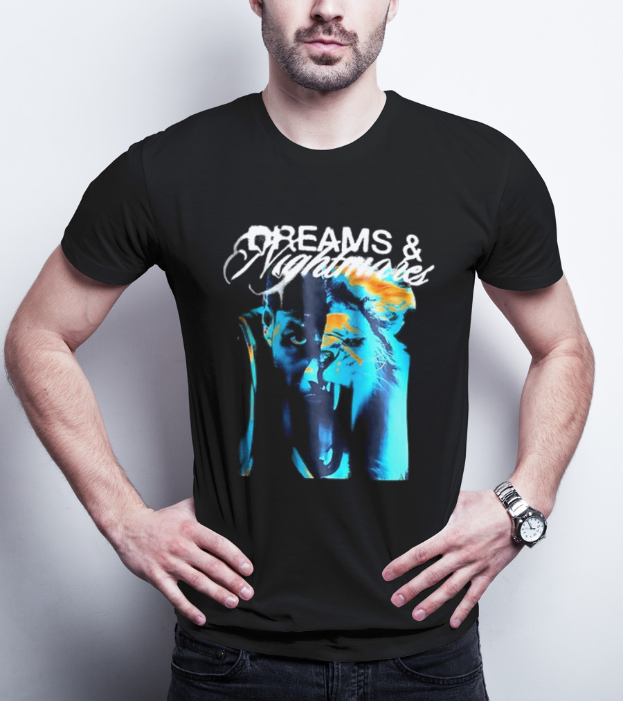 LeBron Dreams & Nightmares Nike Blue Orange Brushstroke T-Shirt