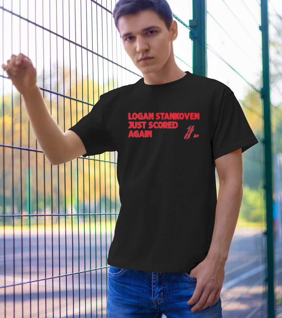 Logan Stankoven Just Scored Again 11 57 T-Shirt