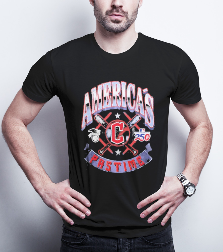 Cleveland Guardians 250th Anniversary America's Pastime T-Shirt
