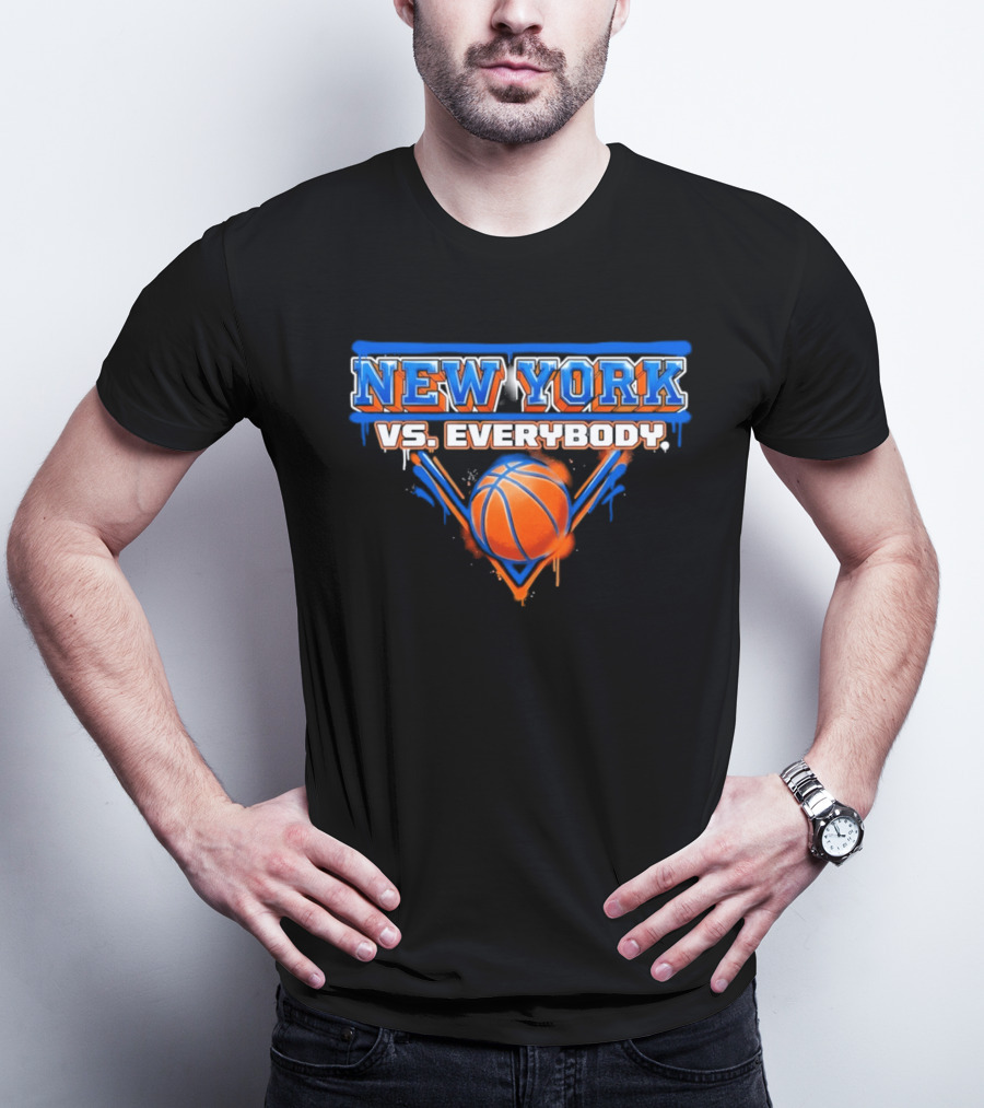 New York Vs Everybody Knicks Basketball NBA 2026 T-Shirt