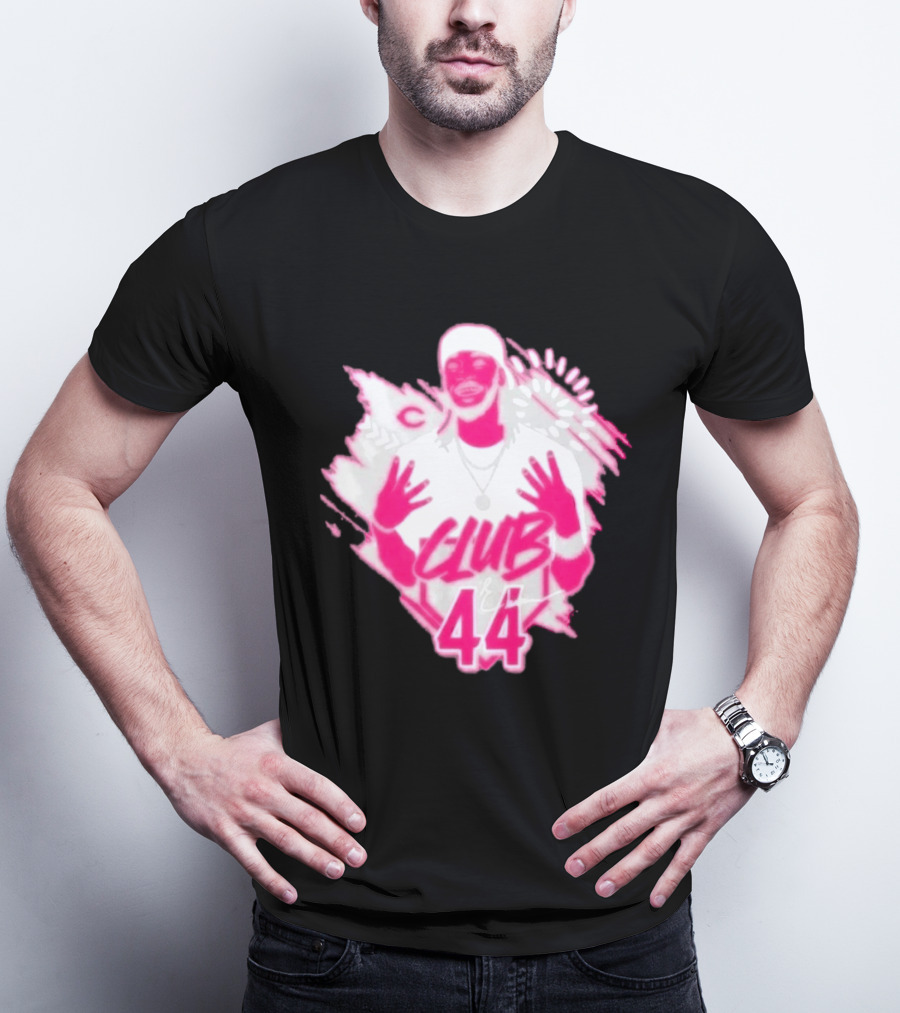 Elly De La Cruz Club 44 Pink Cincinnati Baseball T-Shirt