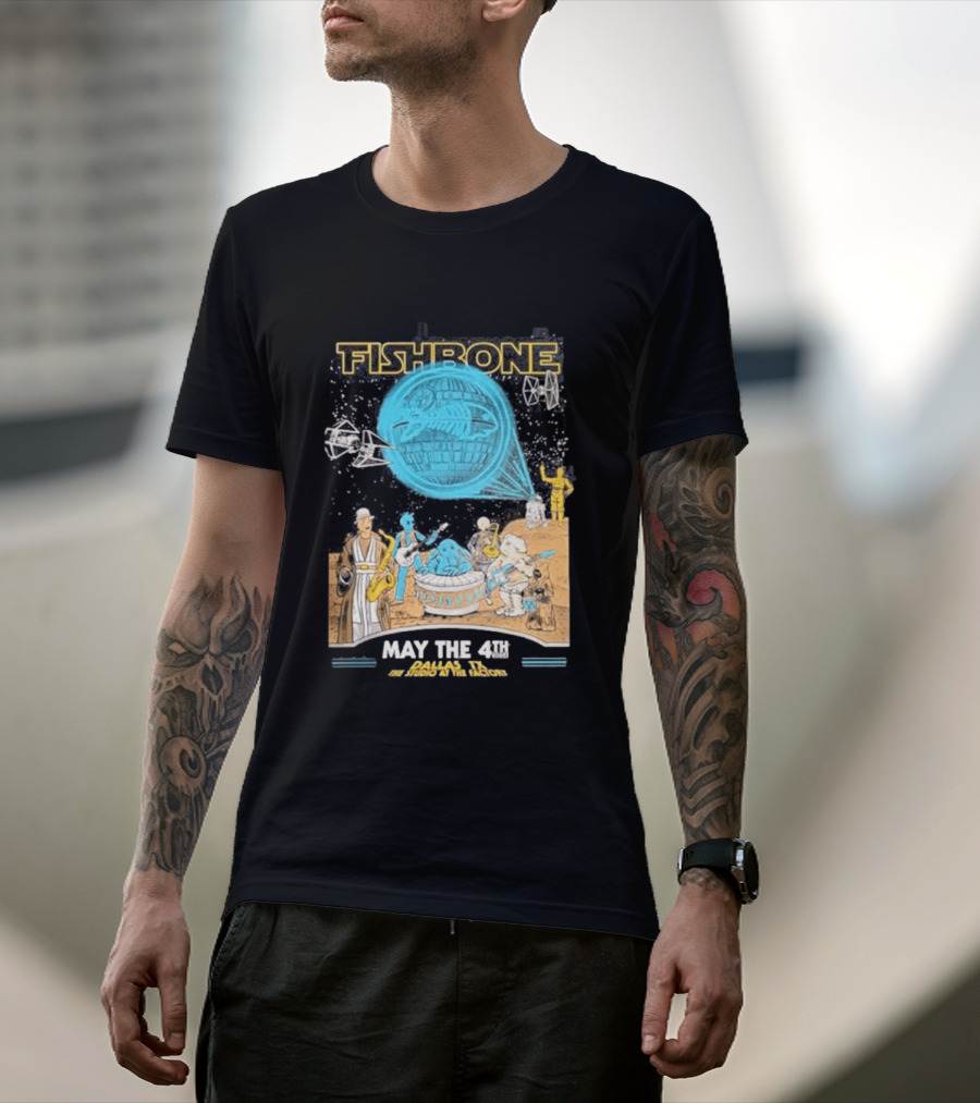 Fishbone Star Wars Day Dallas Texas 2026 Gig May The 4th Be With You At The Studio At The Factory T-Shirt
