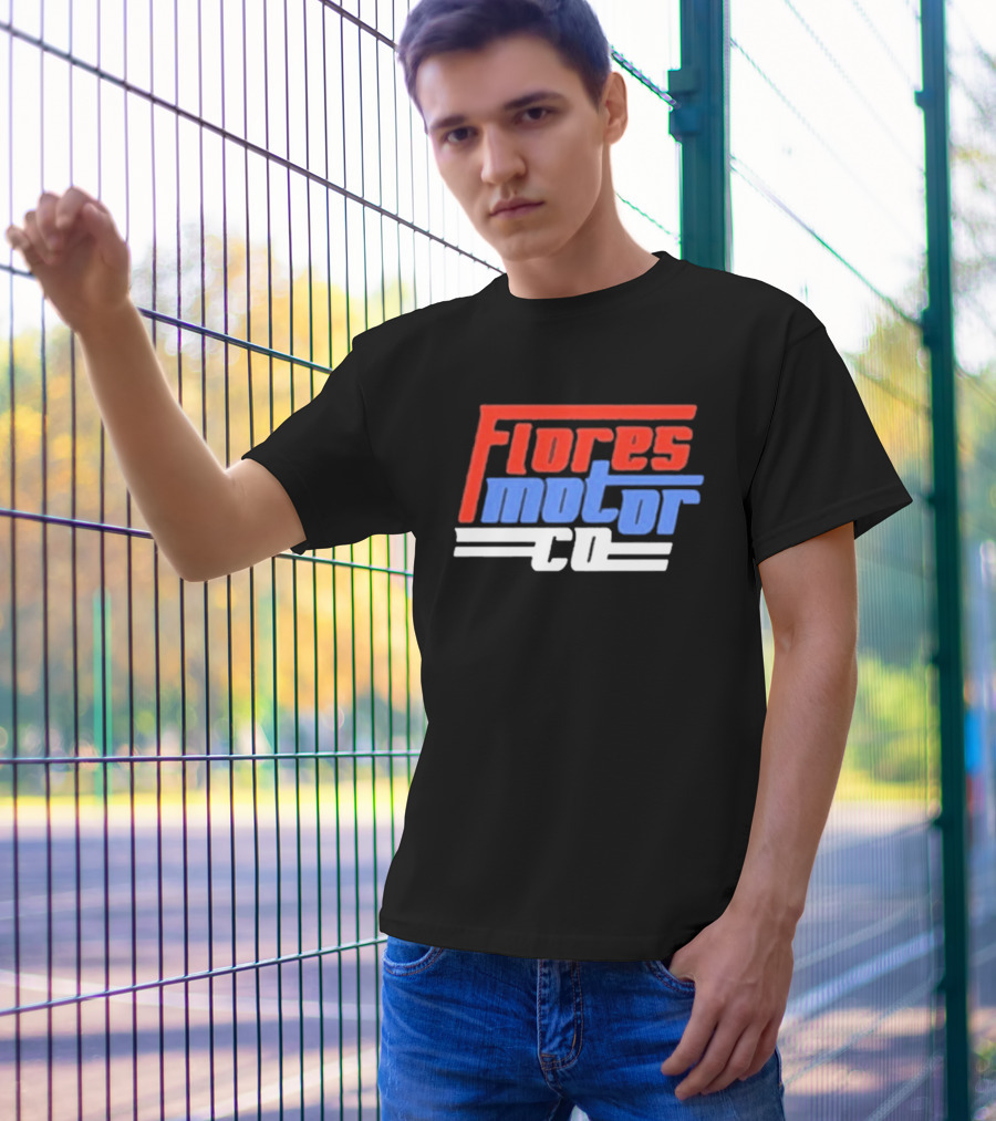 Wyatt Flores Flores Motor CO 2026 Tour Red And Blue T-Shirt
