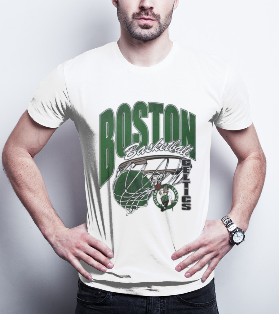 Boston Celtics Basketball 2026 Script Swish T-Shirt
