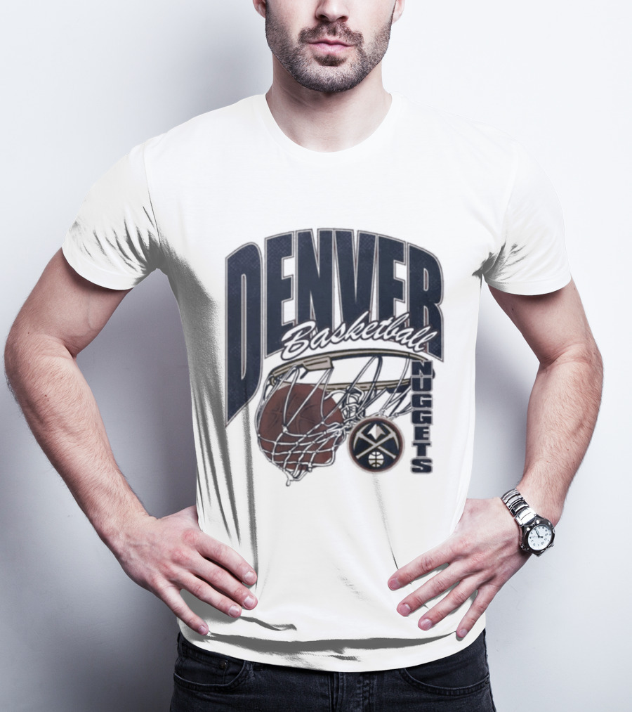 Denver Basketball 2026 Nuggets Script Swish T-Shirt