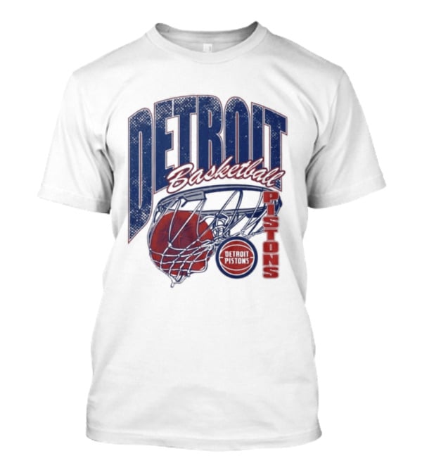 Detroit Pistons Basketball 2026 Script Swish T-Shirt