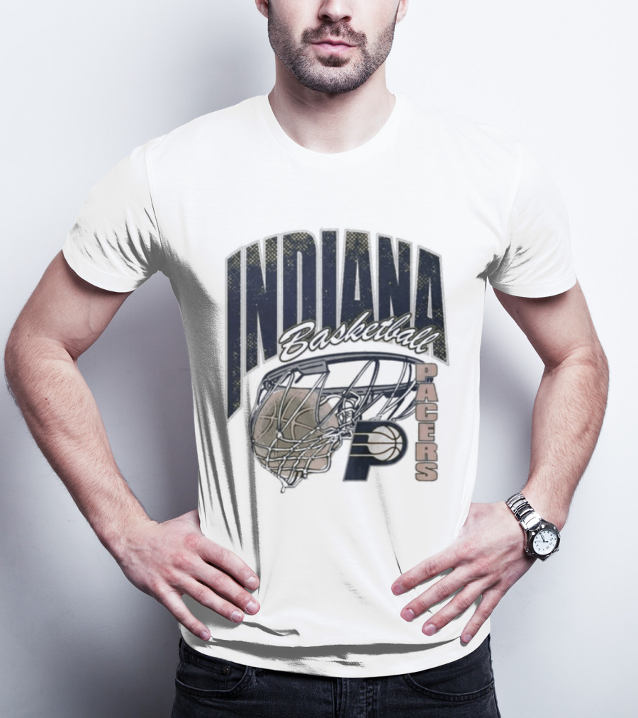 Indiana Pacers 2026 Script Swish Basketball T-Shirt