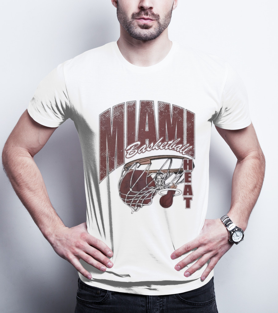 Miami Basketball Swish 2026 Hoop Dunk T-Shirt