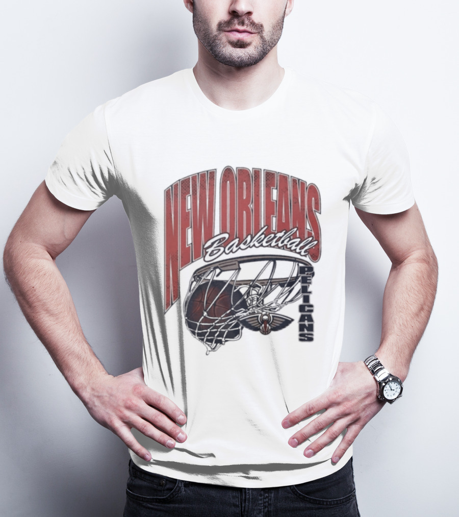 New Orleans Basketball Swish 2026 Pelicans T-Shirt