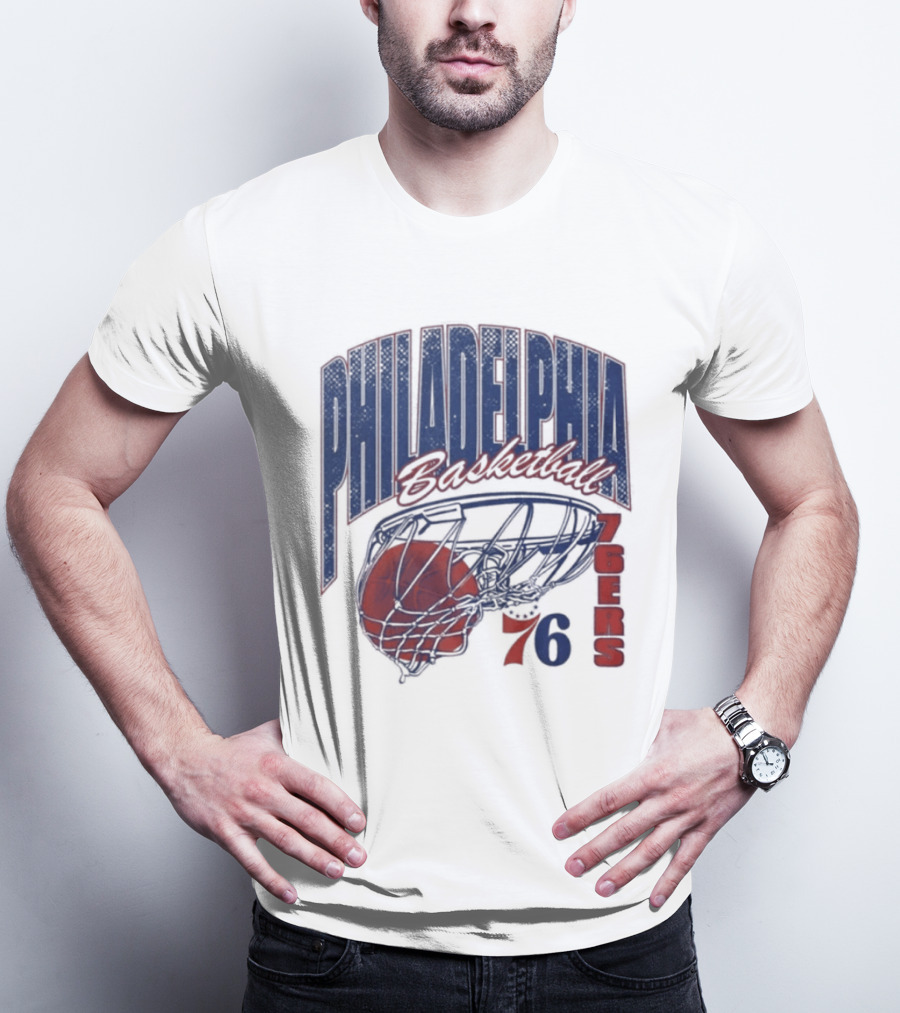 Philadelphia Basketball 76ers Swish Script 2026 T-Shirt